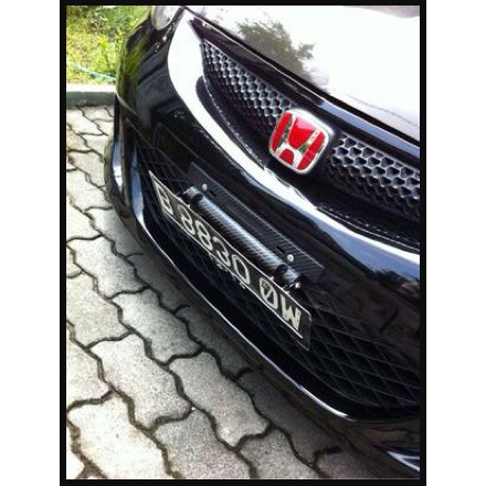 Jual Dudukan Plat Nomor Mobil Model JDM Karbon TRD Sportivo merah ...