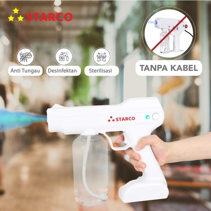 Jual Starco Nano Spray Gun Disinfectant Wireless 800 ml | Shopee Indonesia