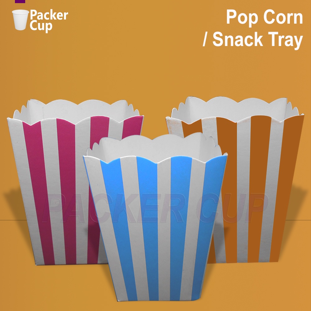 Jual Pop Corn Tray / Snack Tray bahan ivory, ada 4 warna, keren, bisa ...