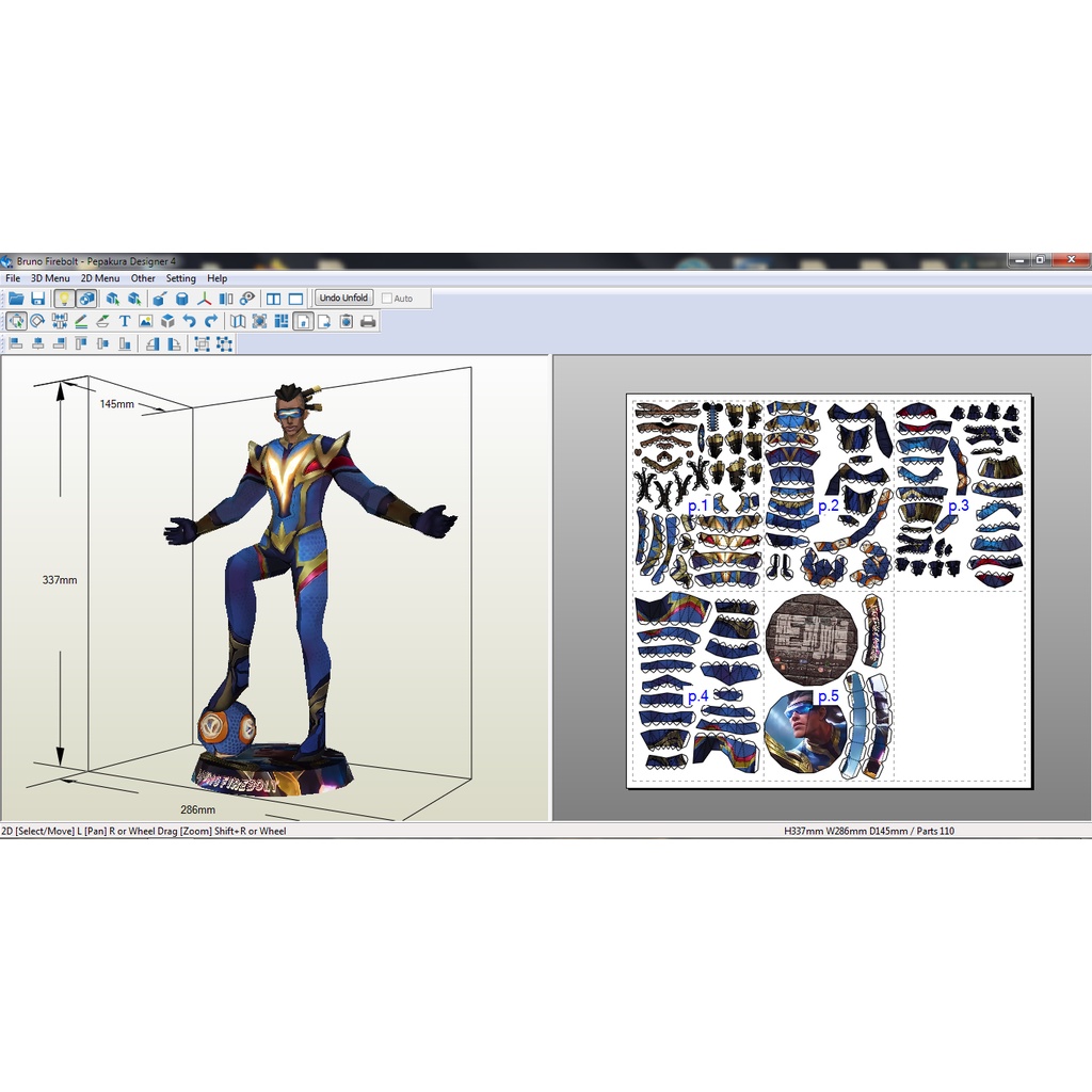 Jual Bruno Firebolt Papercraft | Shopee Indonesia