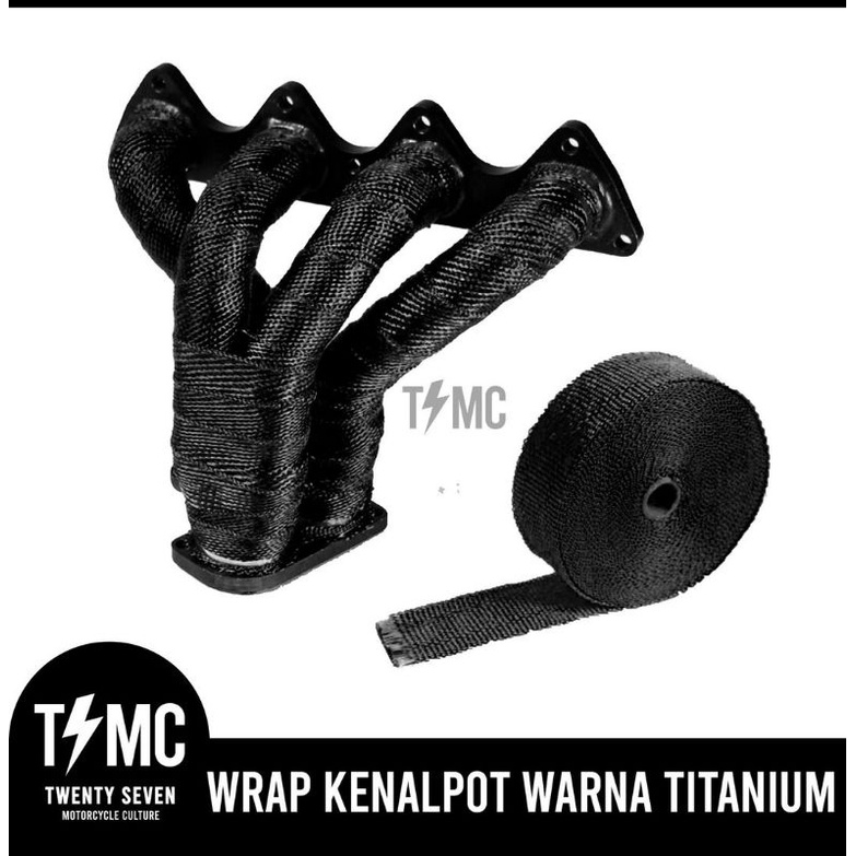 Jual Wrap knalpot / exhaust wrap anti panas panjang 3 meter | Shopee ...