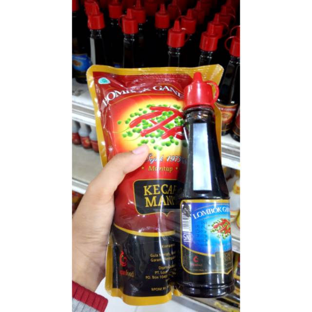 Jual LOMBOK GANDARIA KECAP MANIS REFILL 600 ml + 1 BOTOL KECAP ASIN ...