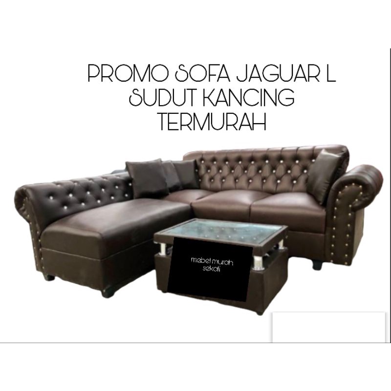 Jual Sofa Jaguar L Sudut / Sofa kancing minimalis / Sofa Murah/ Sofa ...