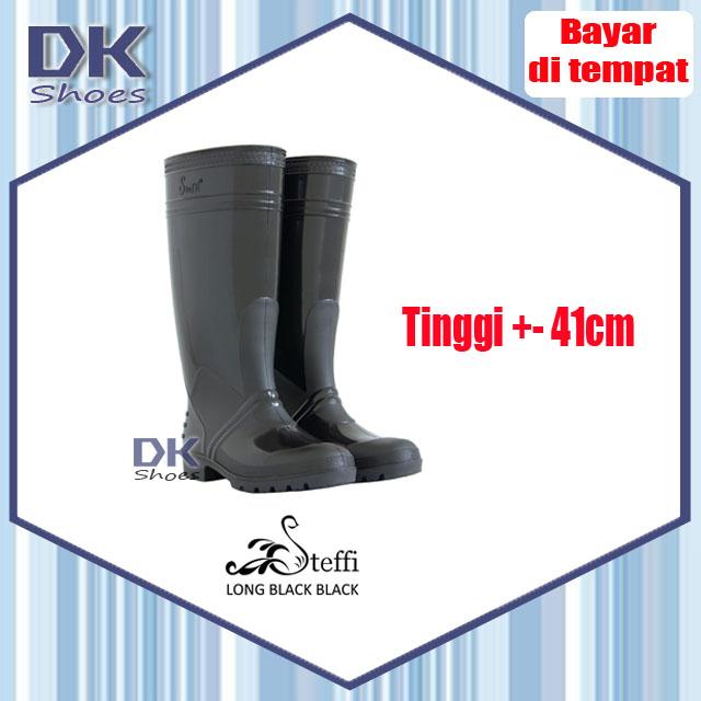 Jual Steffi Boots Panjang 40-44 / Sepatu Karet Tahan Air / Sepatu Kerja ...