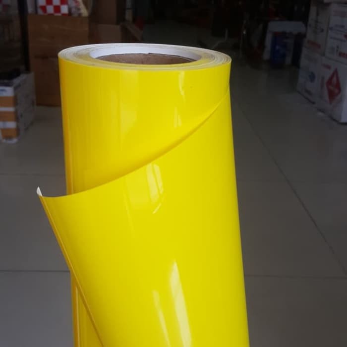 Jual Monokote Covering Film Solid kuning yellow 60cm x 1meter Plastik ...