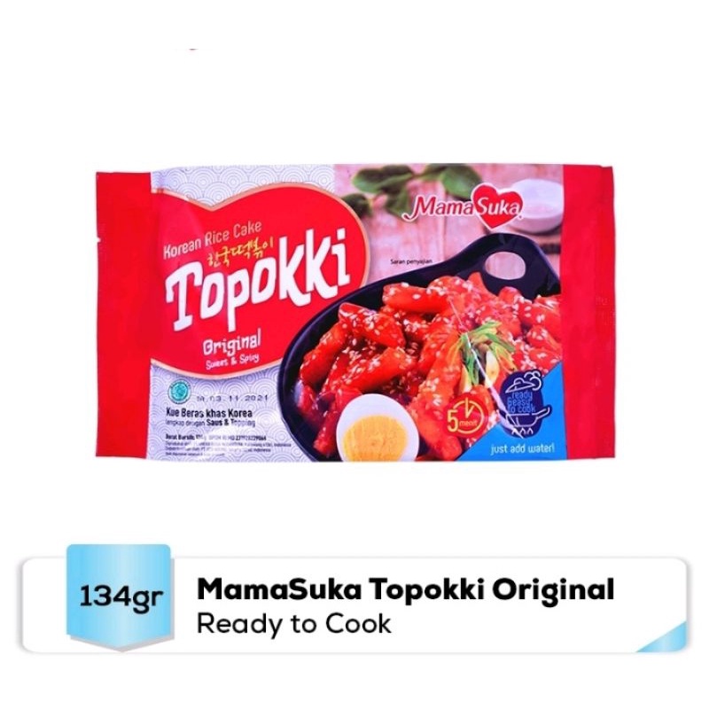 Jual Toppoki Original 134 gr - MamaSuka | Shopee Indonesia