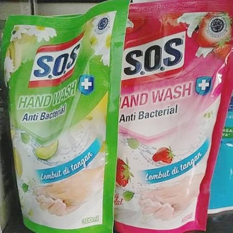 Jual SOS Hand Soap Refil 300ml / Sabun Cuci Tangan / SOS / Kesehatan ...