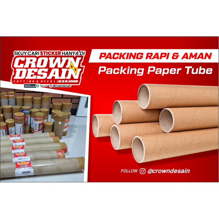 Jual Packing Selongsong / Papertube Tambahan Sticker | Shopee Indonesia