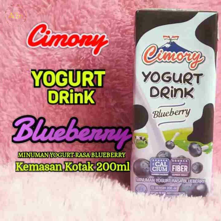 Jual cimory yogurt drink rasa blueberry kemasan kotak 200ml | Shopee Indonesia