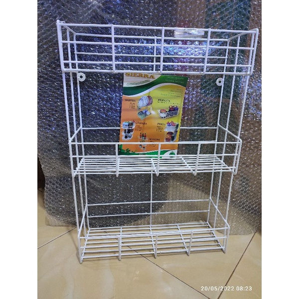 Jual RAK BESI GANTUNG KAWAT 3 TINGKAT/RAK BESI BUMBU/RAK KAMAR MANDI ...