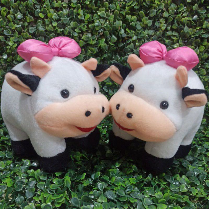 Jual Boneka sapi dan babi pita lucu SNI lembut dan halus | Shopee Indonesia
