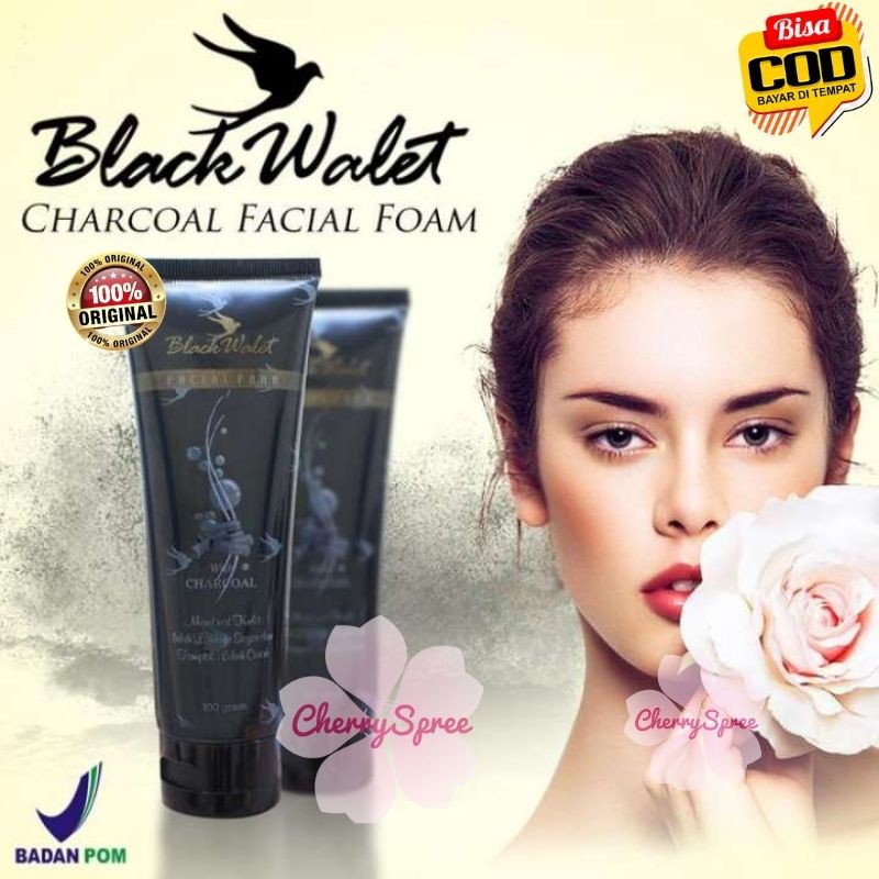 Jual Black Walet Facial Foam Black Walet With Charcoal Original Bpom ...
