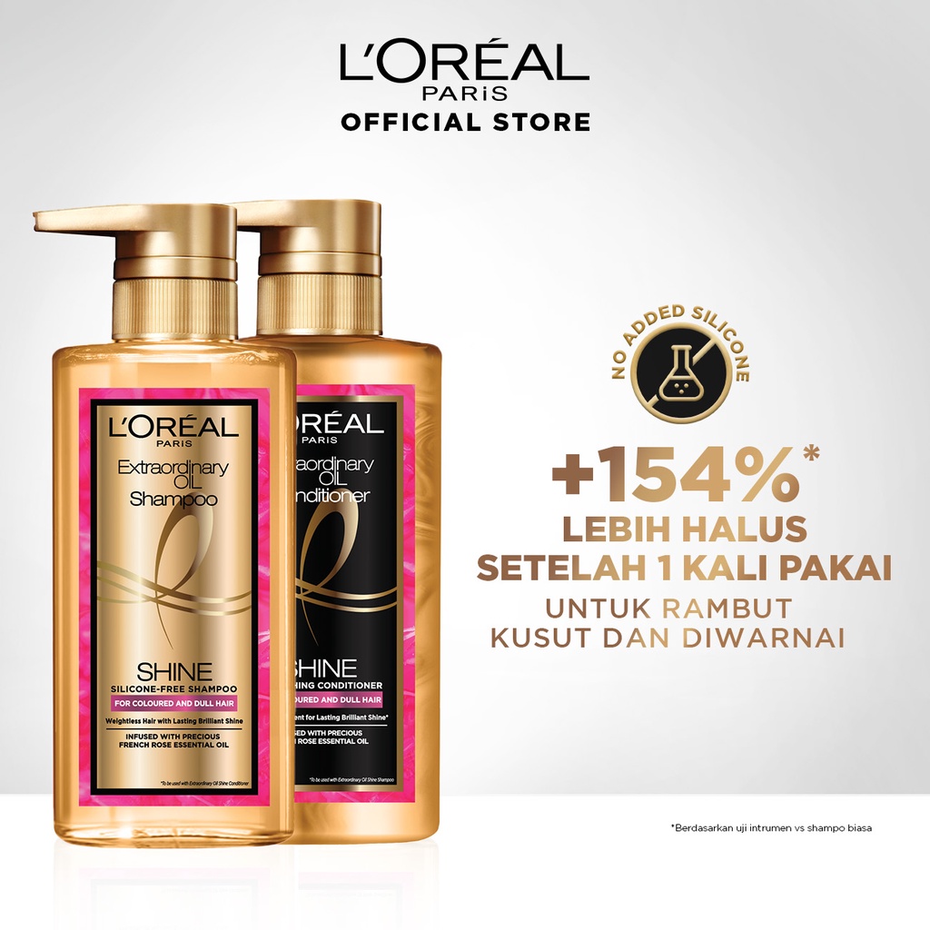 Jual L'Oreal Paris Extraordinary Oil Premium Shampoo + Conditioner ...