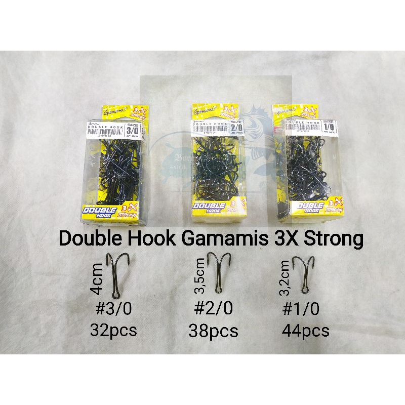 Jual [SATUAN] GAMAMIS Mata Kail Pancing Double Hook/Mata Kail Cabang ...