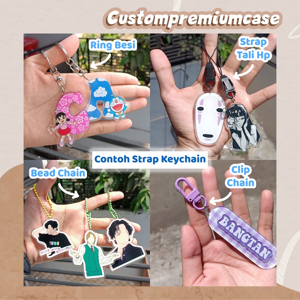 Jual Ganci Custom Face Grid Combined Keychain dan Linked Keychain ...
