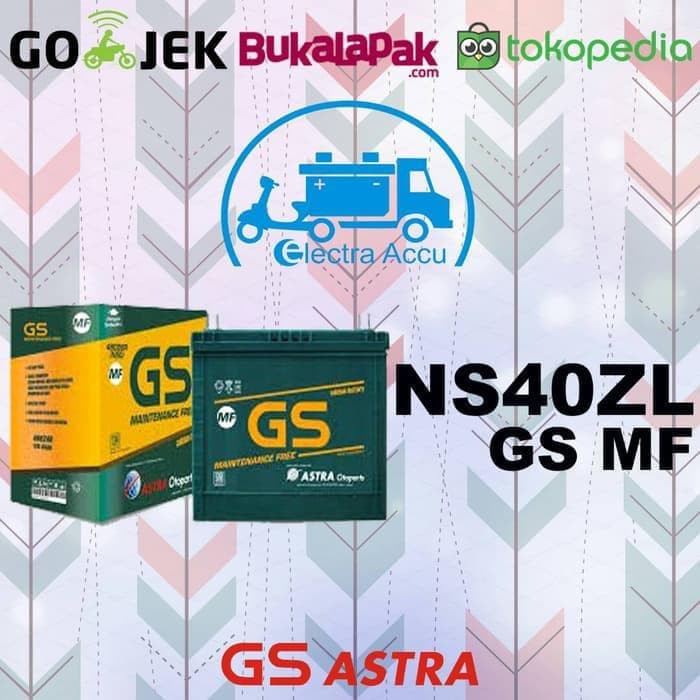 Jual Sparepart aki mobil GS astra NS40ZL | Shopee Indonesia