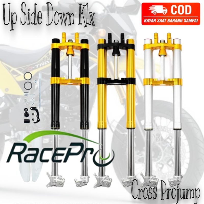 Jual USD Klx Up Side Down Shock Depan Klx Crf Cross Trail Projump Real Jump Kualitas Terbaik ...