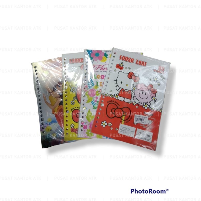 Jual Kertas Binder Fancy Loose Leaf Kiky A5 50 lembar Grosir Kertas ...