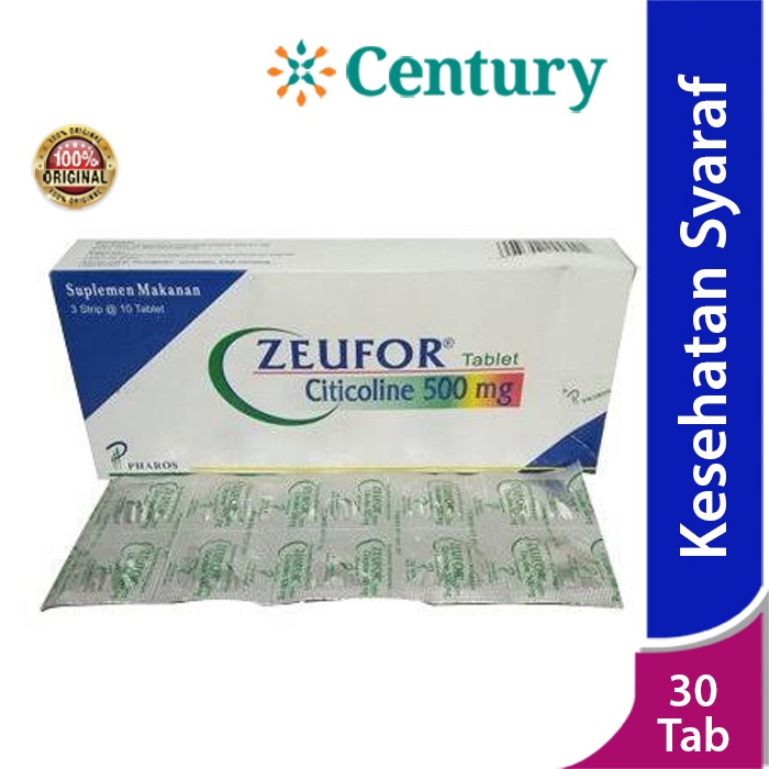 Jual Zeufor 500mg 1 Blister isi 10 Tablet / Kesehatan Syaraf | Shopee ...