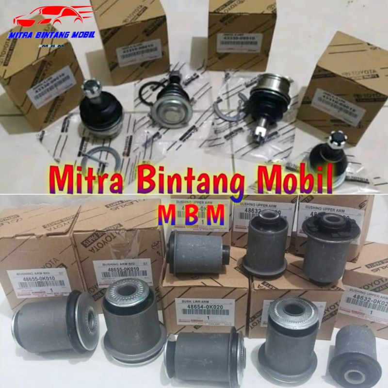 Jual Ball Joint Dan Bushing Arm Atas Bawah Komplit Toyota Innova Inova ...