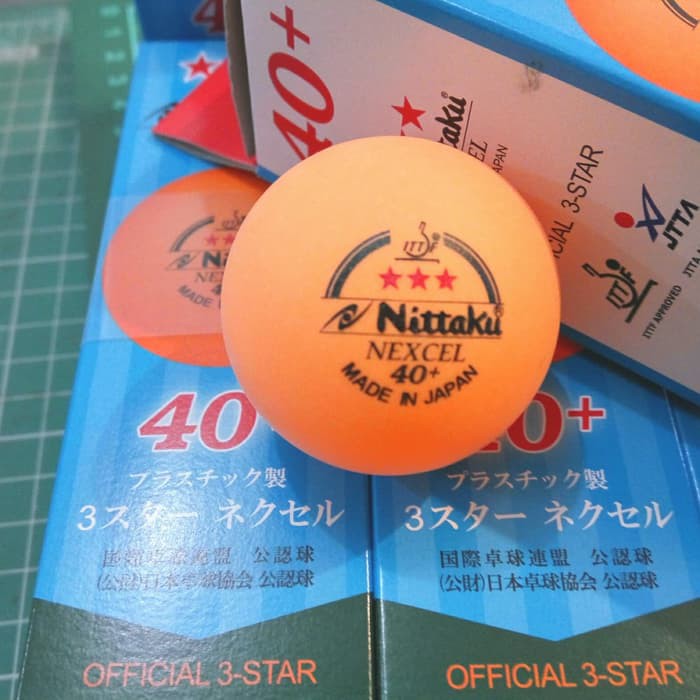 Jual Bola Nittaku *3 nexcel orange (3pcs/box) / Bola Pingpong Tenis Meja | Shopee Indonesia