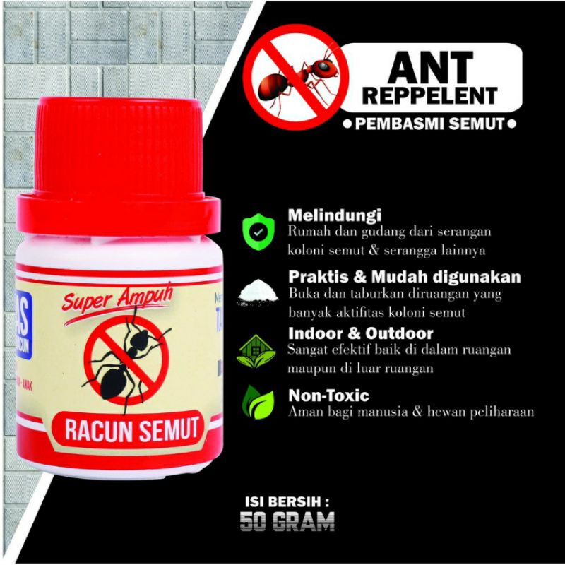 Jual RACUN SEMUT SUPER AMPUH SERBUK OBAT PEMBASMI SEMUT ANT REPELLENT ...