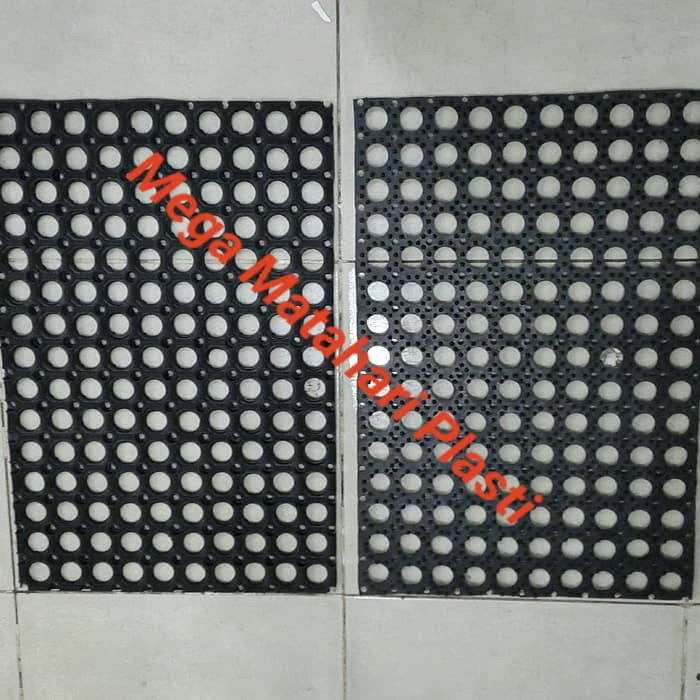 Jual Keset Karpet Kompos Lubang Karet Hitam Tebal ANTI SLIP (P57xL39xT1 ...