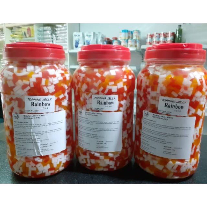 Jual TOPPING MINUMAN ITPIN JELLY RAINBOW 3,3KG | Shopee Indonesia
