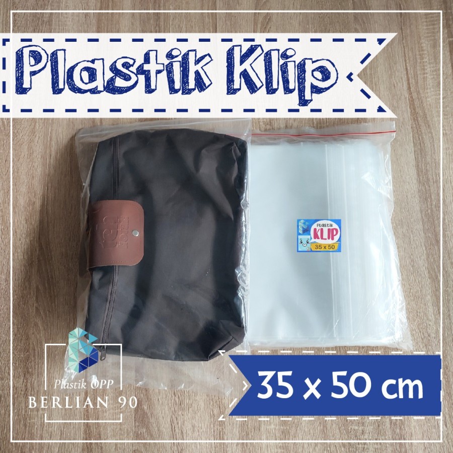 Jual Plastik Klip 35x50 cm Plastik Ziplock Besar Plastik Baju Plastik ...