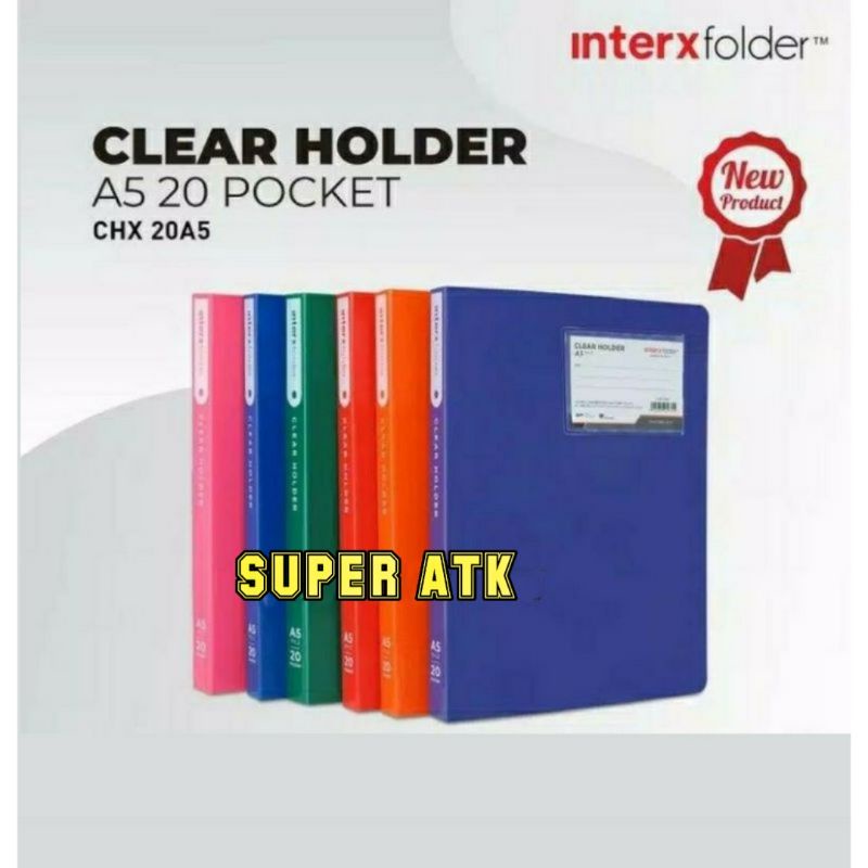 Jual CLEAR HOLDER / MAP PLASTIK A5 INTER X FOLDER ISI 20 LEMBAR ...