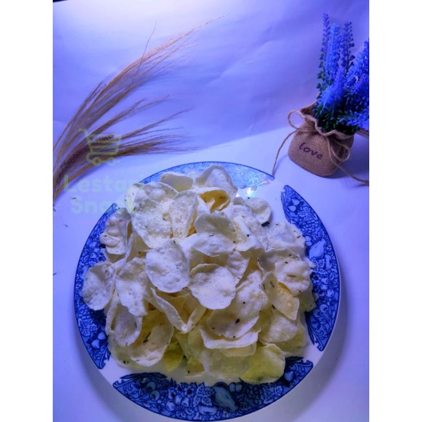 Jual Cemilan Opak Kucai Asin (Snack Kiloan) | Shopee Indonesia
