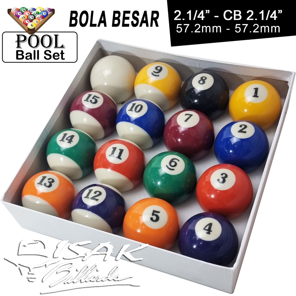 Jual Master Ball Set - Bola Besar 2.1/4" CB 2.1/4" - Bola Biliar ...