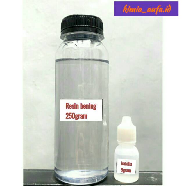 Jual Resin super bening 250 gram dan katalis pengeras satu paket ...