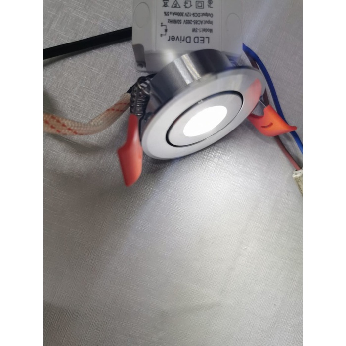 Jual Downlight led 1w 1 w 1 mata led panel 1watt lampu led lemari 1 ...