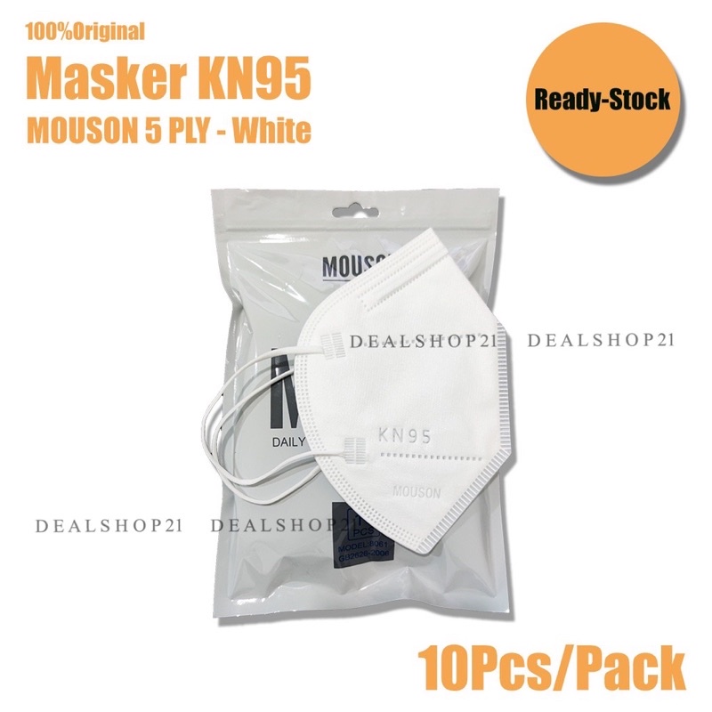 Jual MASKER KN95 MOUSUN 5PLY, 1 BOX ISI 50pcs | Shopee Indonesia