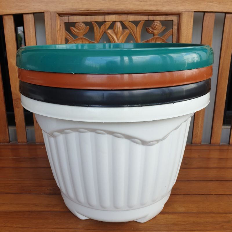 Jual Pot Bunga SHALLOM MIO 35 Pot model belimbing Pot besar tebal kuat ...