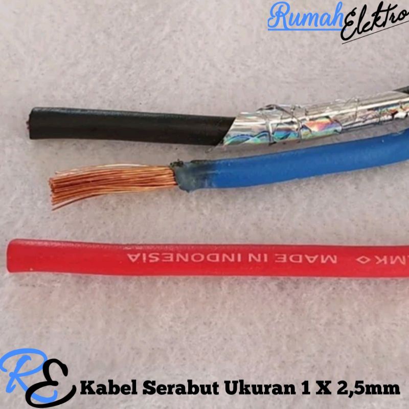 Jual Kabel Serabut 1 x 2.5 mm Kualitas SNI | Shopee Indonesia