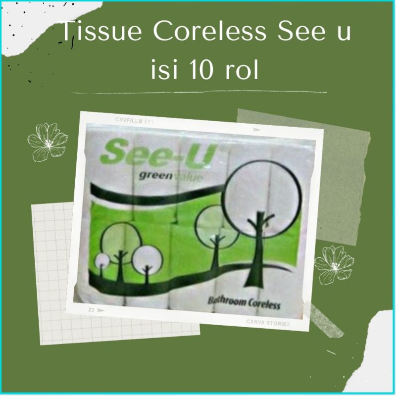 Jual Tissue Coreless See u isi 10 rol grosir (min 2 pak) | Shopee Indonesia