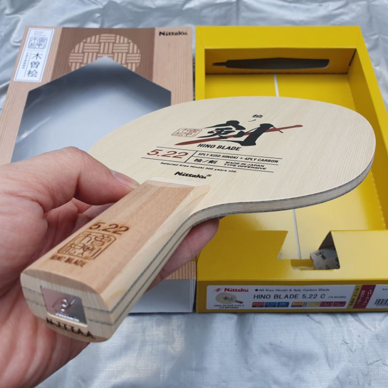 Jual nittaku hino blade 5.22 cp bat bet blade ping pong | Shopee Indonesia