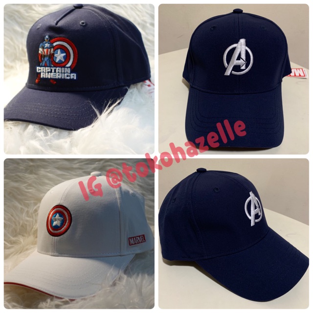 Jual Marvel X Miniso Topi Baseball Cap Captain America Avengers ...