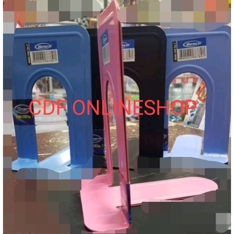 Jual ( PER SET ) Book end besi / Penyangga buku / Sandaran buku / STAND ...