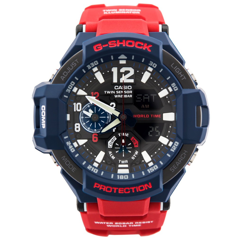 Jual Casio G-Shock Original GA-1100-2ADR GRAVITYMASTER Series | Shopee ...