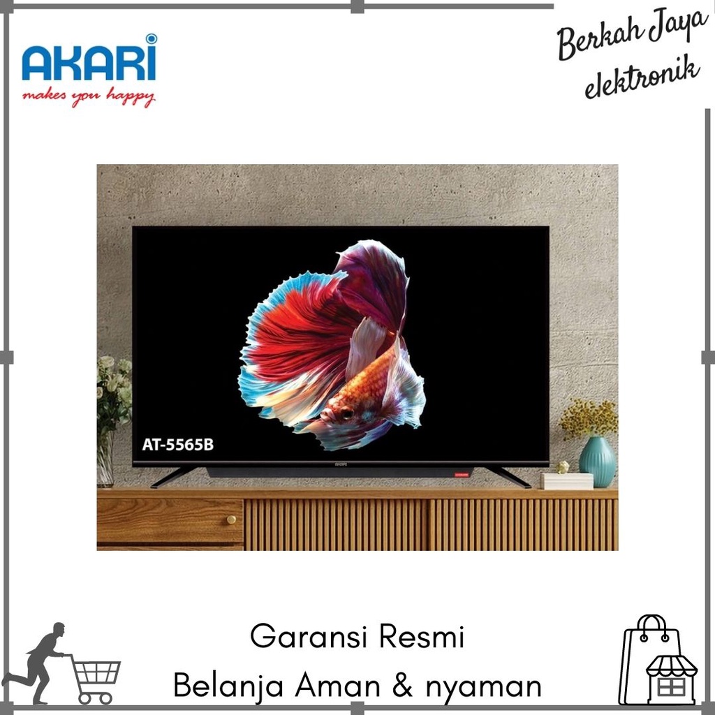 Jual TV LED Akari 55" 4K UHD LED Smart Android TV 55 Inch | Shopee ...