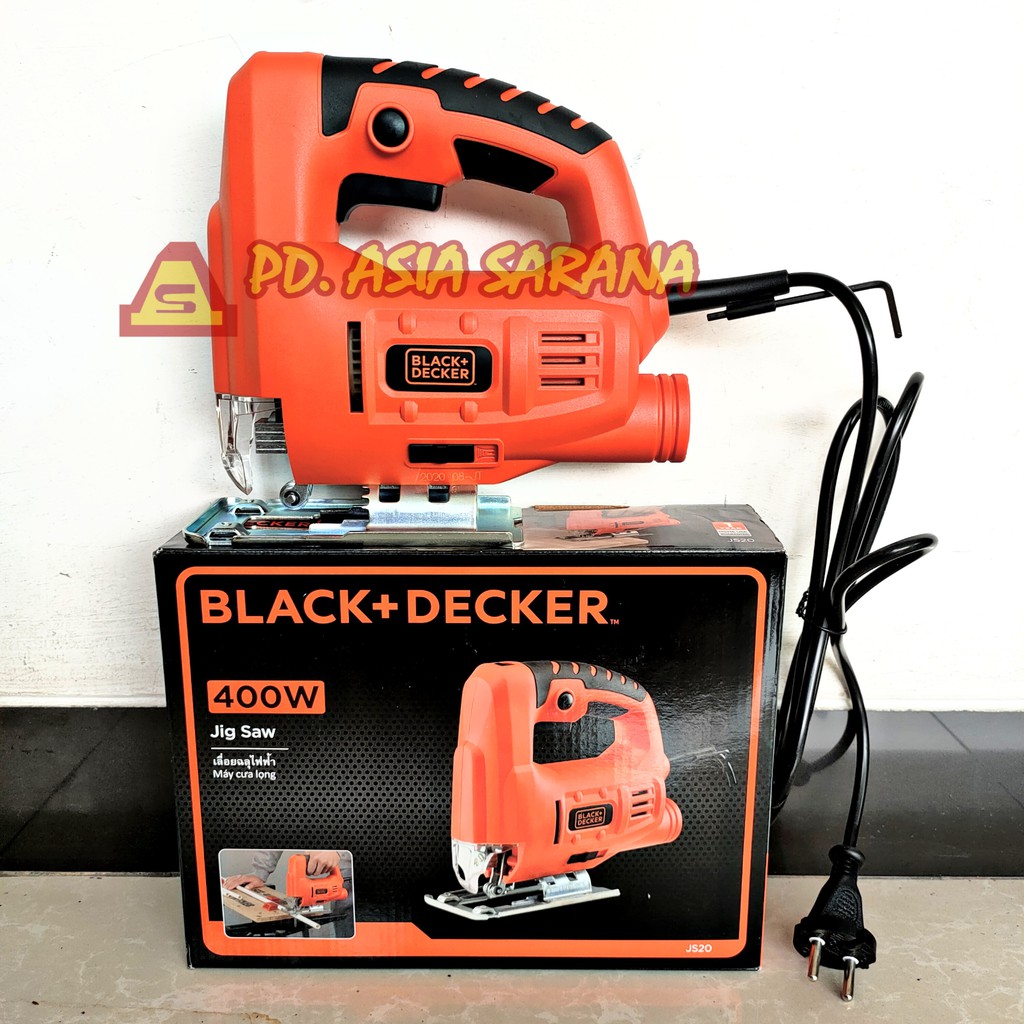 Jual Mesin Gergaji Jigsaw Kayu Besi Black+Decker JS20 Dust Blower Jig ...