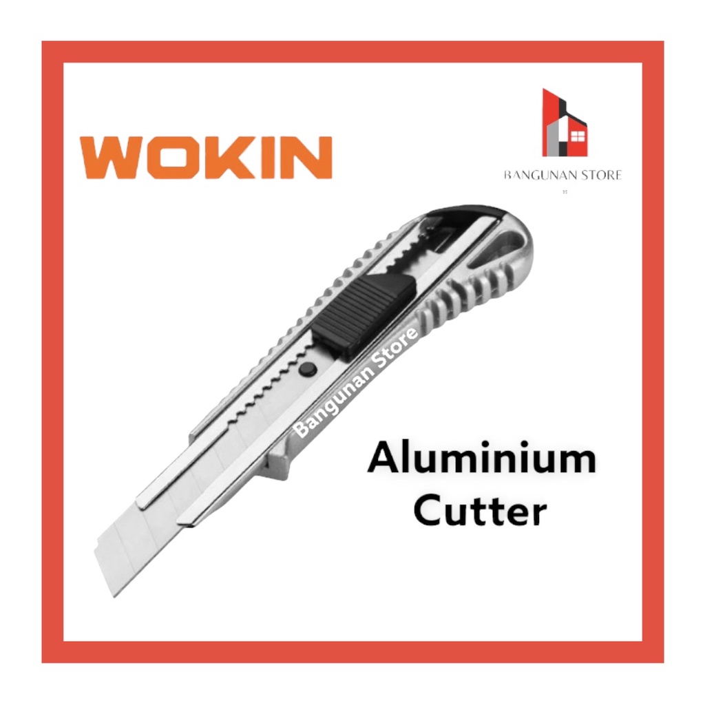 Jual Aluminium Cutter Wokin 18 mm AutoLock | Pisau Cutter | Pemotong ...