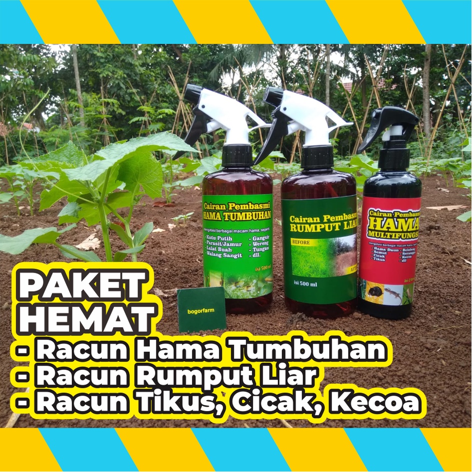 Jual (PAKET HEMAT) Racun Rumput | Racun Hama Tumbuhan | Kutu Putih ...