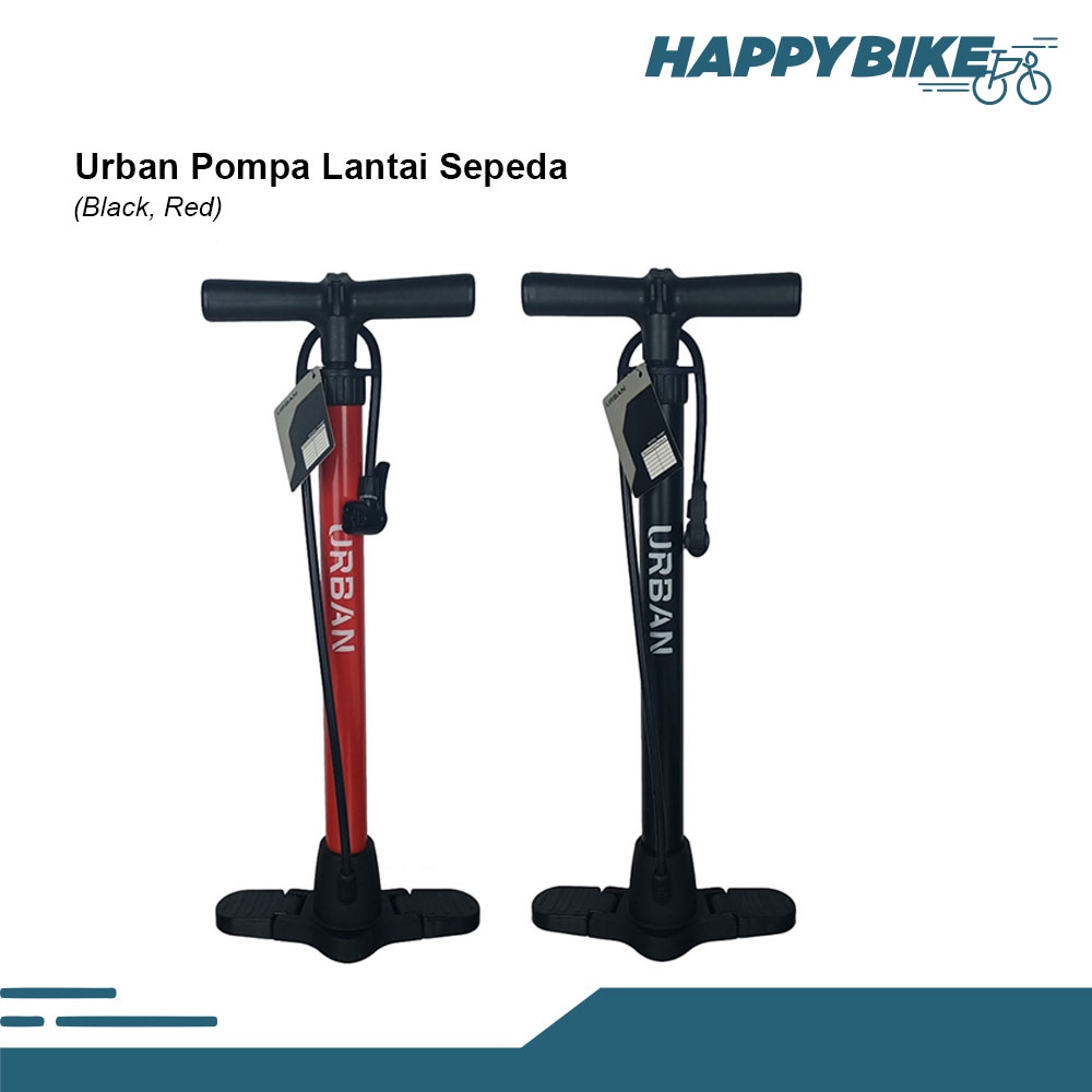Jual URBAN Pompa Lantai Pump Floor Urba 1 Steel Pompa Ban Sepeda Manual ...