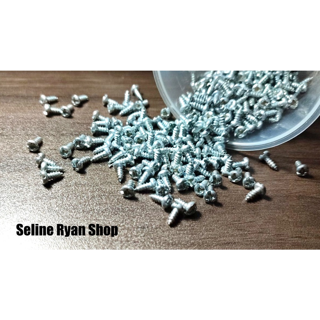 Jual 100 PCS Sekrup Kepala Plus Bulat utk gantungan Papan Pigura ...