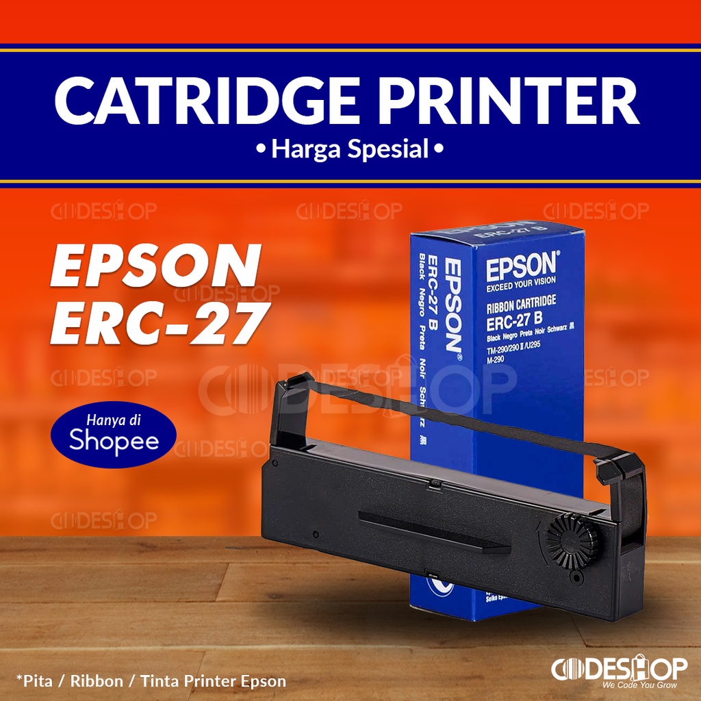 Jual Ribbon Cartridge Epson ERC-27 Tinta Printer Epson TM-U295 | Shopee ...