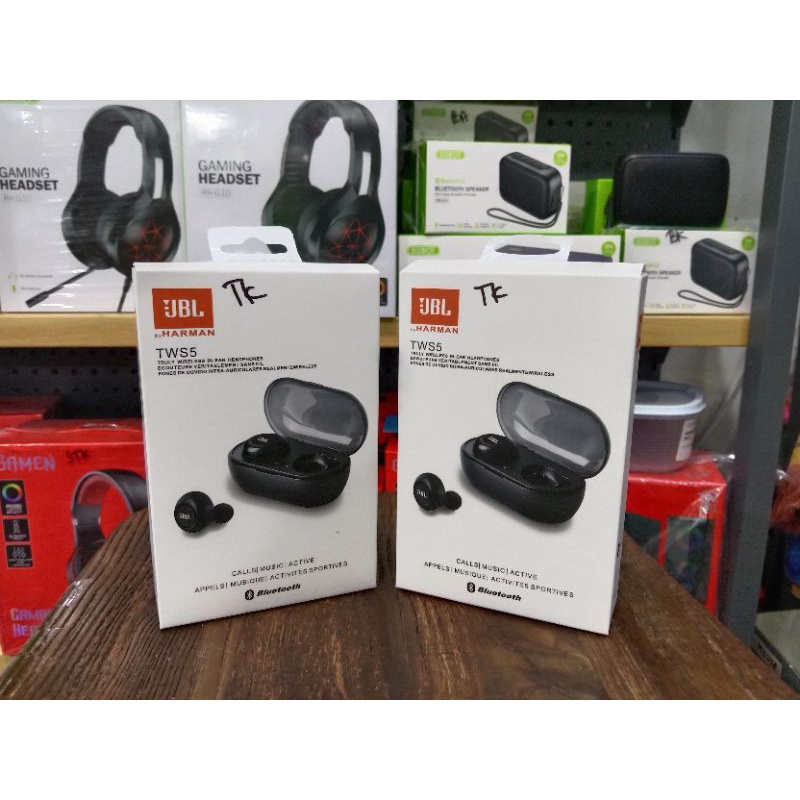 Jual EARPHONE BLUETOOTH JBL TWS5 | Shopee Indonesia